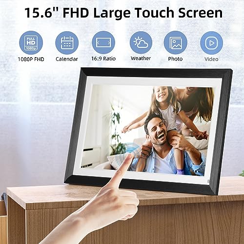Digital Album, Electric Photo Frame Photo Auto Rotate for Home (US Plug)
