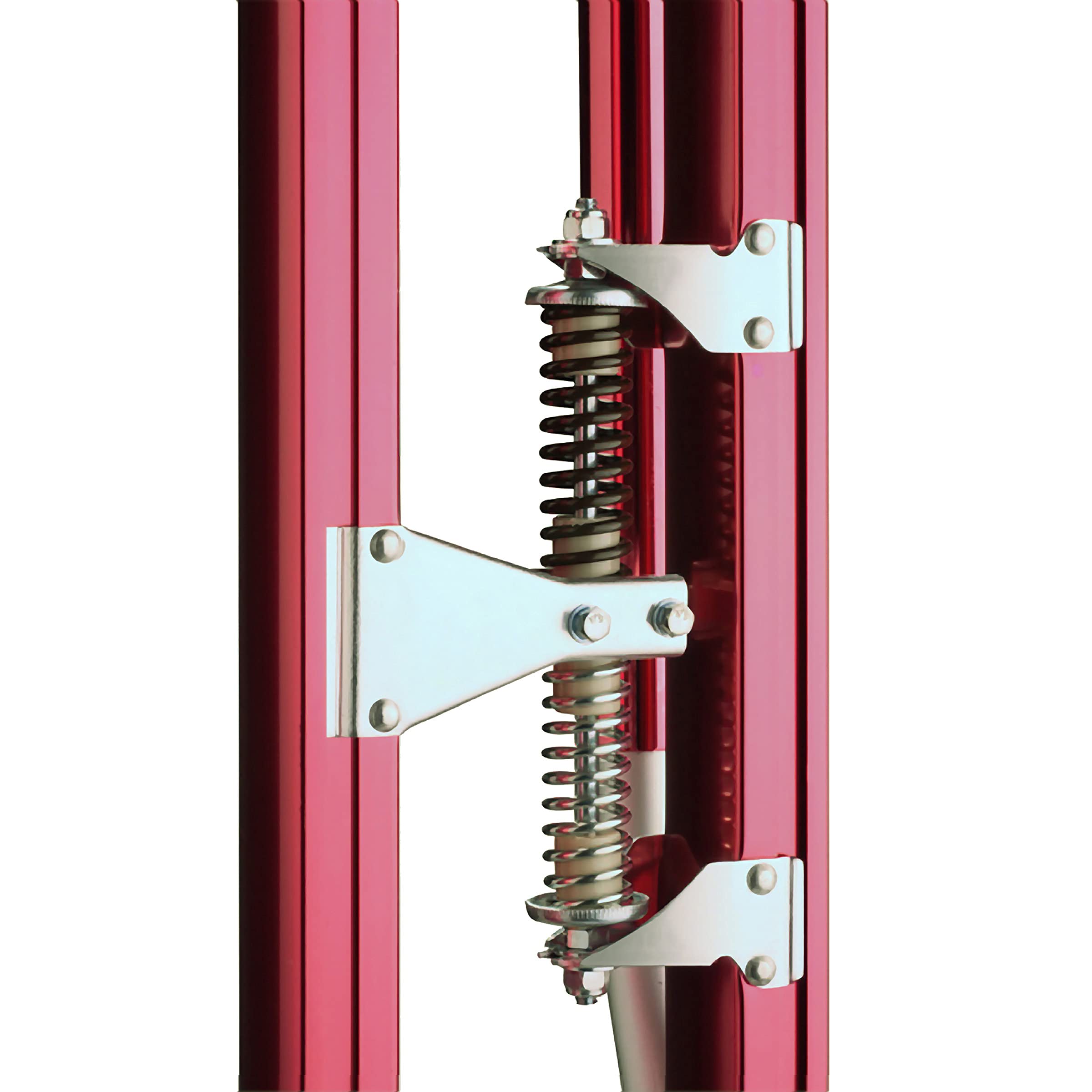 Drywall Stilts β 18-30-inch Aluminum Spring Loaded Stilts with A Locking Heel Strap for Construction, Painting, and Finishing by Pentagon Tools (Red)