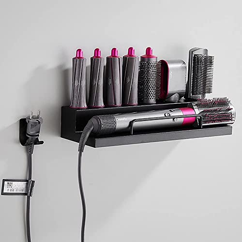 UASIO Storage Holder for Dyson Airwrap Curling Iron Accessories 8-Head Shaper Support Wall Mounted Rack Bracket Stand with Adhesive for Home Bathroom