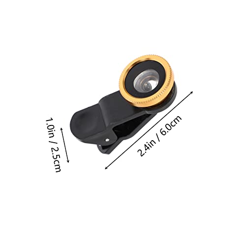 UKCOCO 2 Sets Mobile Phone Fisheye Lens Fish Eye Phone Universal Phone Camera Lens Clip on Fisheye Lens Fish Eye Lens for Camera Smart Phones Camera Accessories Camera Lens Kit Macro Lens