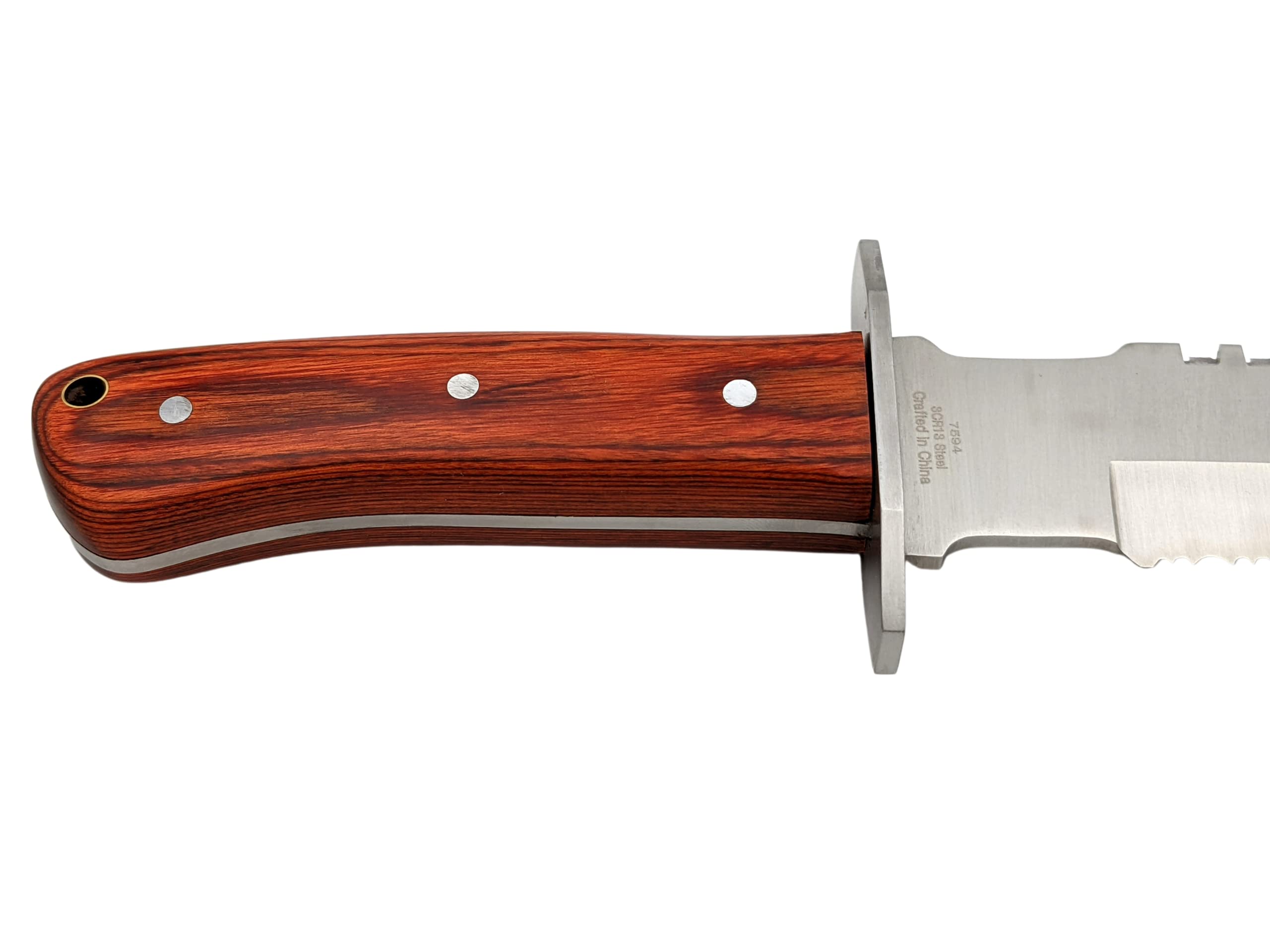 Defender Xtreme Full Tang Serrated Blade 11-inch Hunting Knife with Sheath