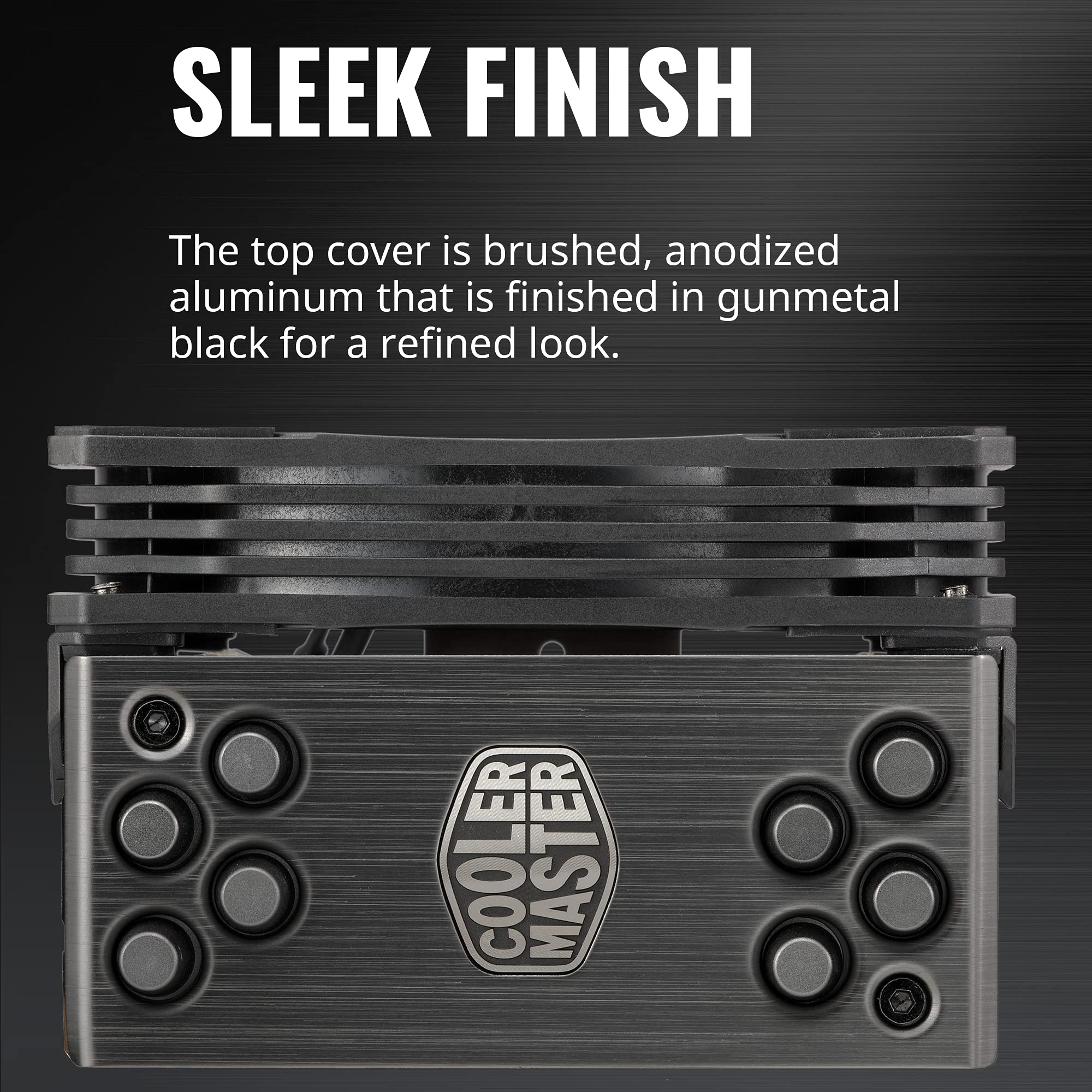 Cooler Master High Performance Thermal Paste - (HTK-002-U1) AND Cooler Master RR-212S-20PC-R1 Hyper 212 RGB Black Edition CPU Air Cooler 4 Direct Contact Heat pipes 120mm RGB Fan