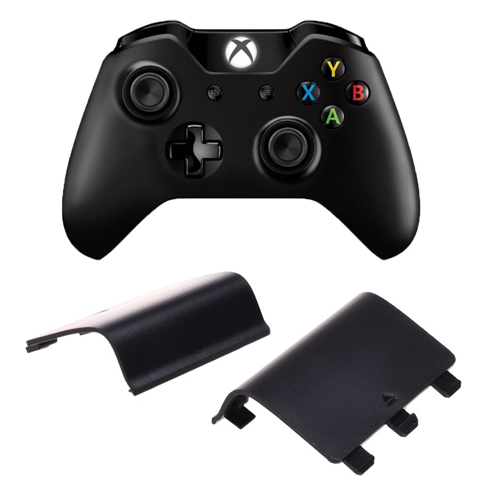 COSMOS 2 PCS Black Replacement Battery Shell for Xbox One Controller (Controller Battery Shell)