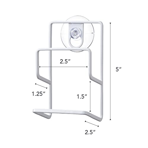YAMAZAKI home 2264 Double Sponge Holder-Steel Rack Organizer for Kitchen Sink, One Size, White