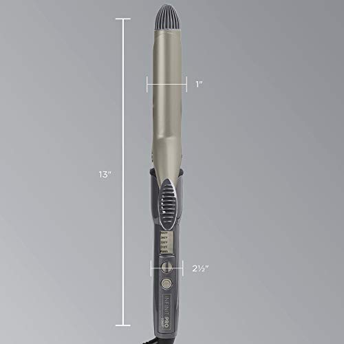 CONAIR INFINITIPRO Tourmaline 1-Inch Ceramic Curling Iron, 1-inch barrel produces classic curls β for use on short, medium, and long hair