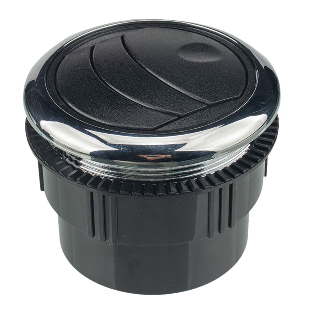 Didiseaon Air Conditioner Ceiling Vent Outlet Round A/C Electroplate Corner Vents for RV Bus Electric Car Caravan Diamter 87mm/75mm Tube Size 70mm