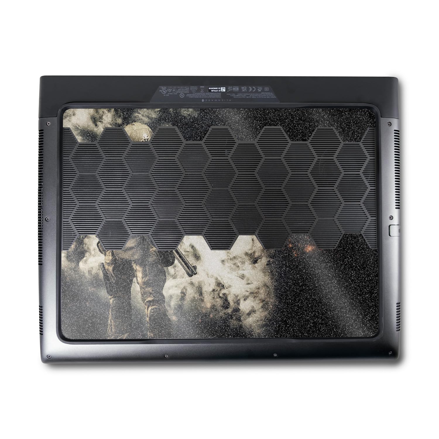 MightySkins Glossy Glitter Skin Compatible with Alienware M18 R1 (2023) Full Wrap Kit - Fighting On | Protective, Durable High-Gloss Glitter Finish | Easy to Apply & Change Styles | Made in The USA