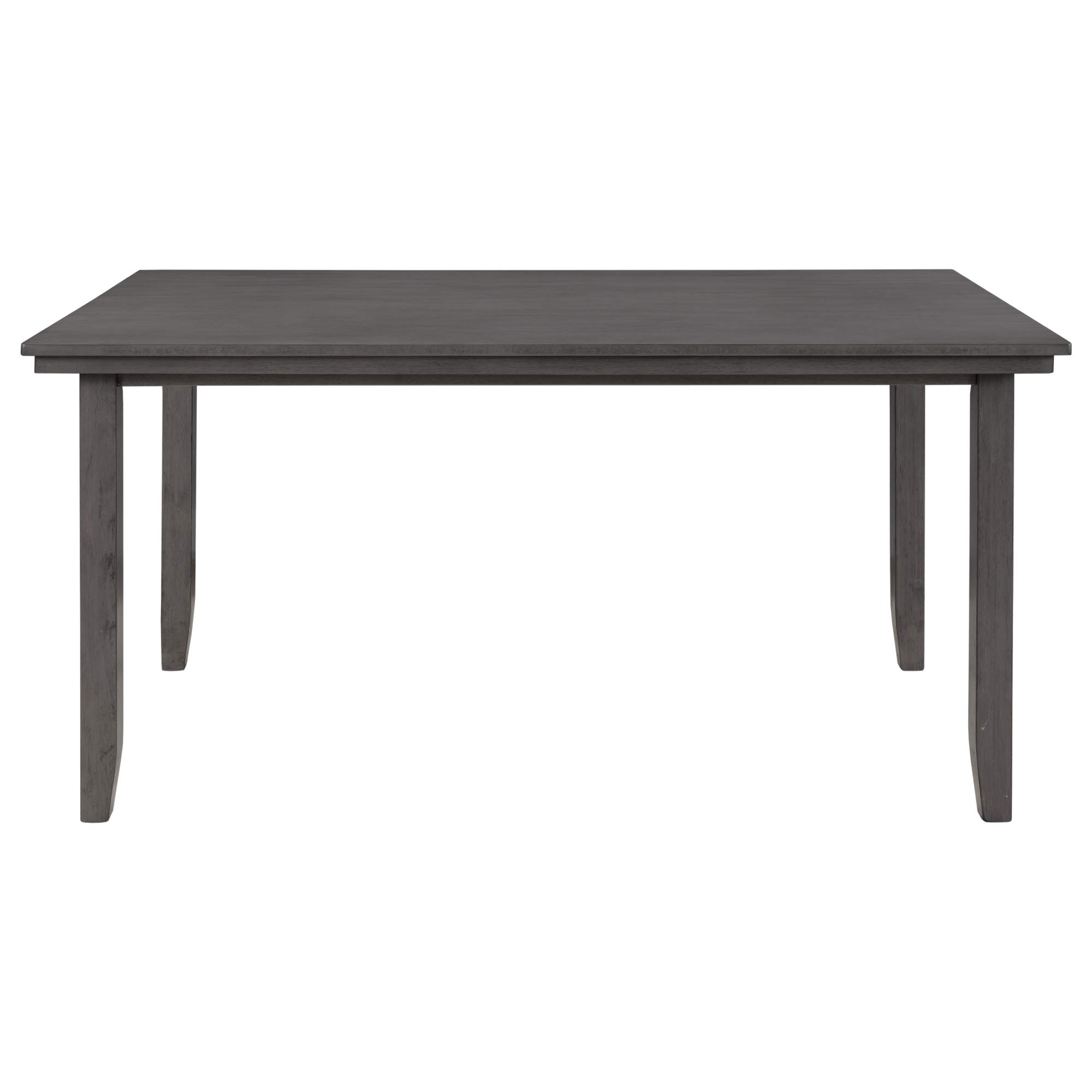 Dining 6, Farmhouse Rustic Style Rectangular Wood, Kitchen Table Set with 4 Chairs and 1 Bench with Padded Cushion, Gray