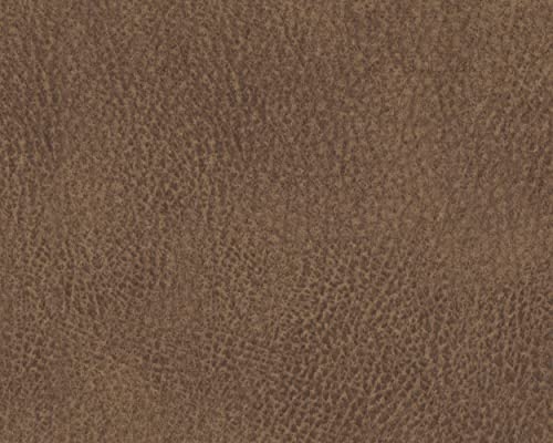 Signature Design by Ashley Boxberg Oversized Faux Leather Manual Double Reclining Loveseat with Center Console, Brown