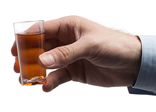 Zappy 52 Disposable Plastic Straight Wall Shooter Glasses 1.75 Oz Clear Tumblers - Tasting Sample Dessert Shooters Wine Beer Champagne Jello Cup Shot Glass Cups