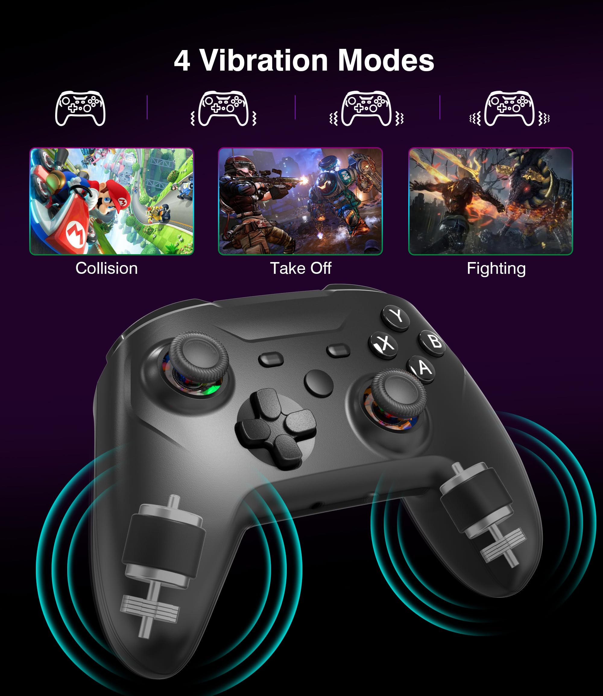 Dobe Switch Handheld Controller Compaitble with Nintendo Switch/Switch OLED (Blue)