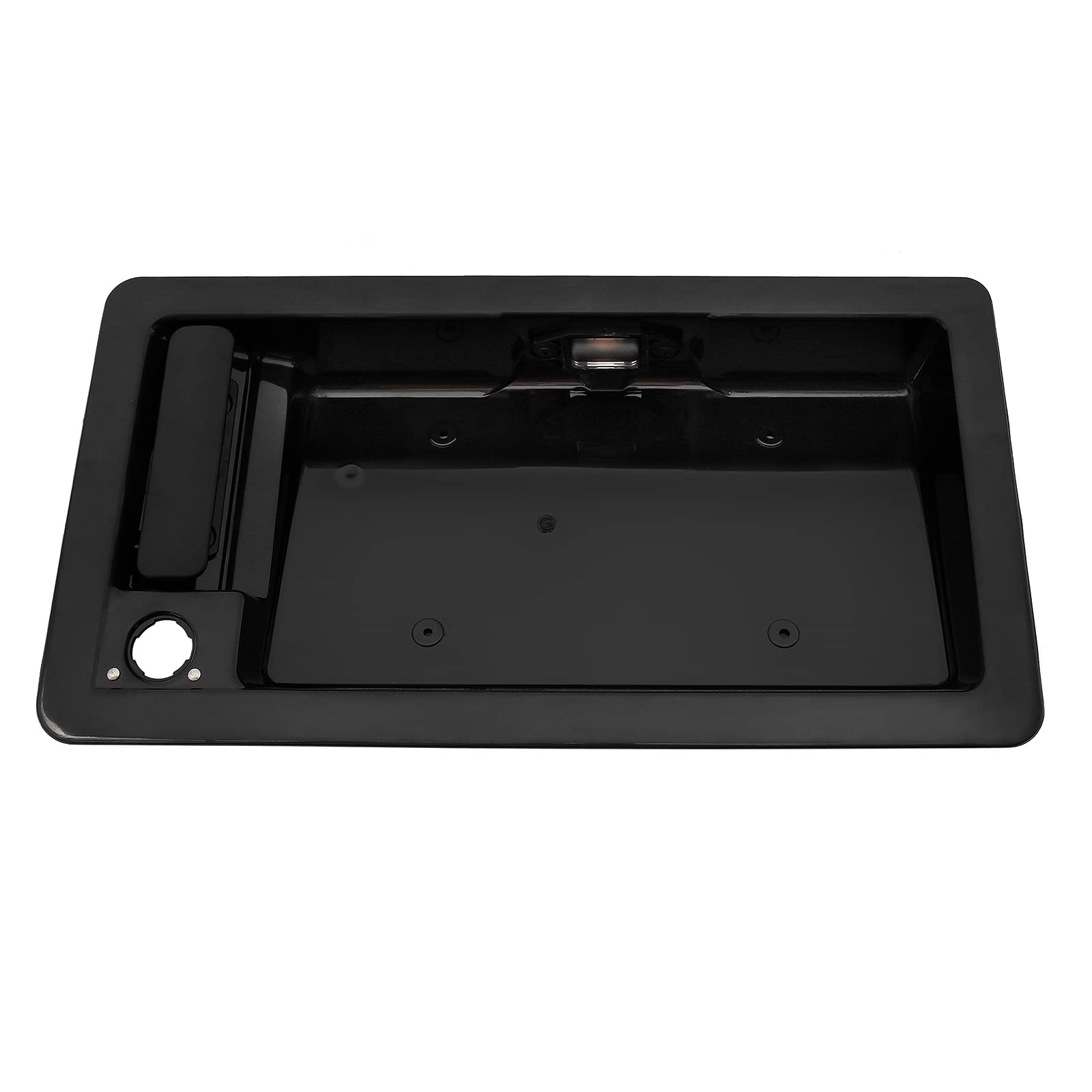Exterior Door Handle, Compatible with 1992-2007 Ford E150 E250 E350 E450 Econoline & More, Rear Right Cargo & License Plate Tag Bracket Holder Housing | Replaces# 6C2Z-15434A20-AA Outside Handle