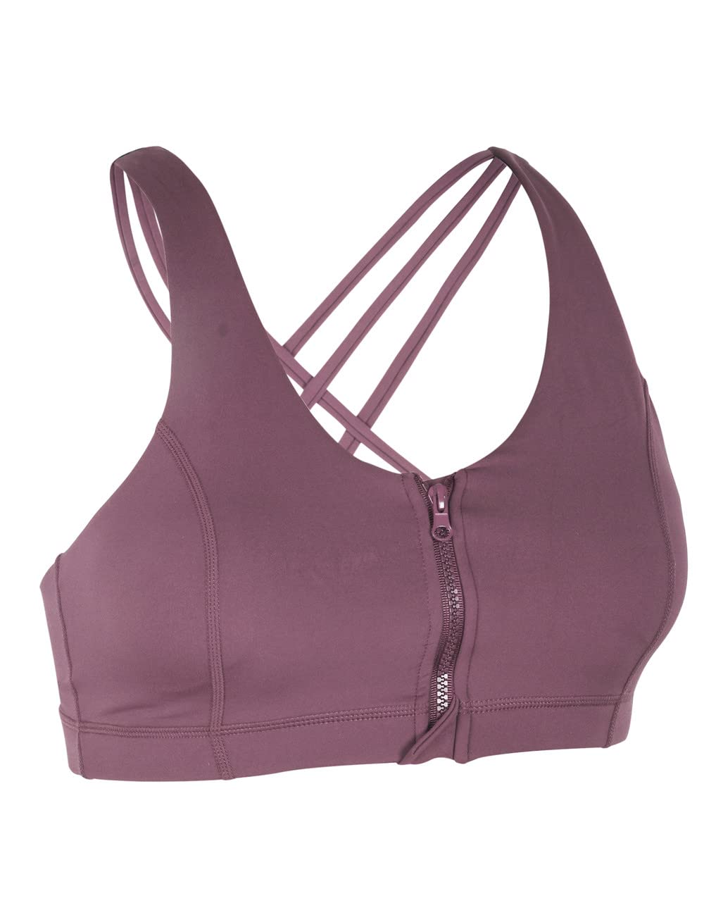coastal rose Strappy Sports Bra for Women Workout Tank Top Medium Support Yoga Bra US M Deco Rose