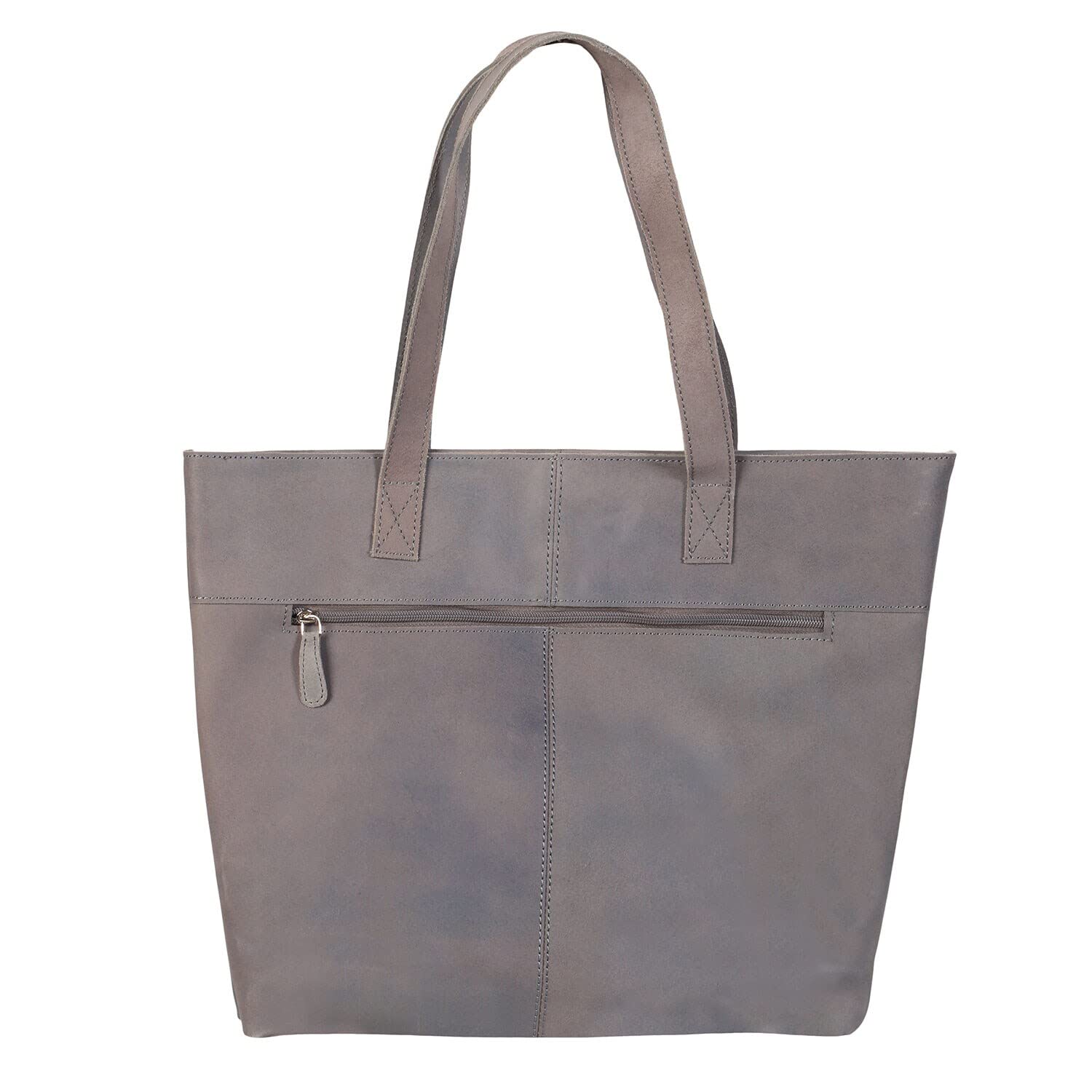 FLORIANA Genuine Leather Purse Large Leather Tote Bag Women's Shoulder Bag - Stone