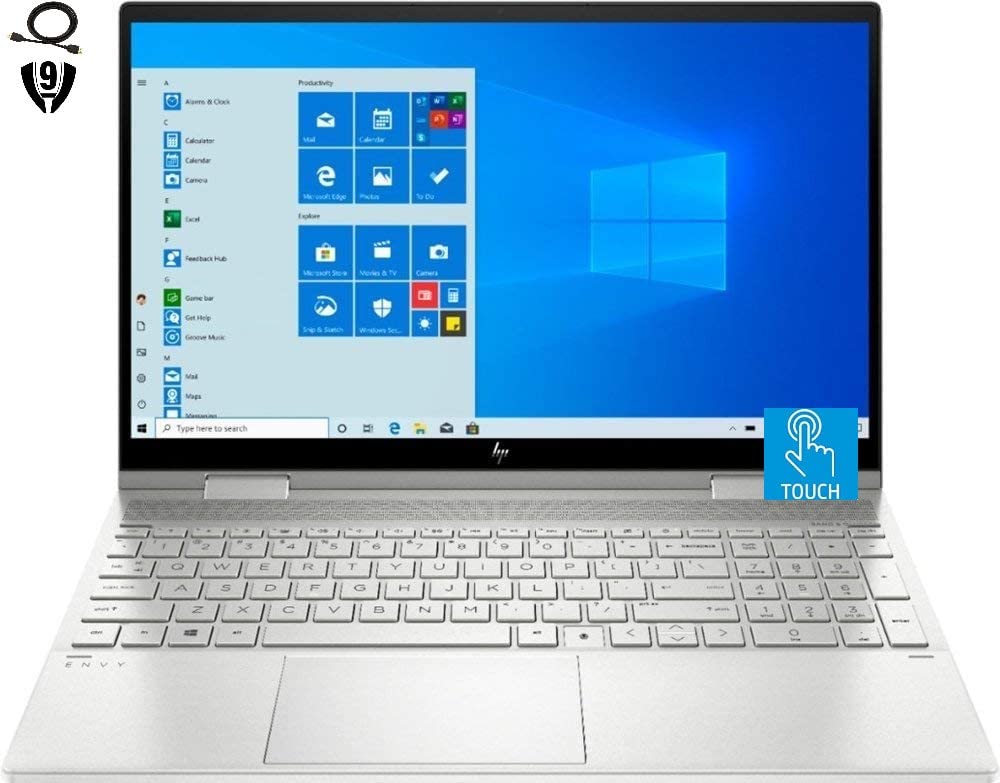 HP Envy x360 2-in-1 15.6" FHD Touchscreen Laptop, Intel Core i5-1135G7, 16GB RAM 1TB SSD, Wi-Fi, Bluetooth, HDMI, Webcam, Backlit Keyboard, Fingerprint Reader, Windows 11 Home, Natural Silver