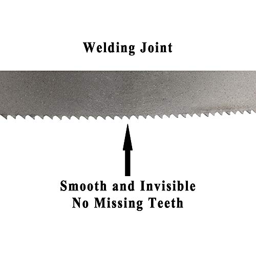 Imachinist S64514 Bi-Metal Band Saw Blades 64-1/2" X 1/2" X 14tpi for Cutting Soft Ferrous Metal