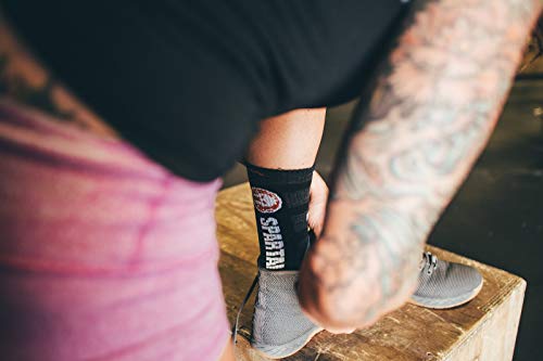 Darn Tough Women's Spartan Crew Lightweight Cushioned Socks Charcoal/Black Size Large