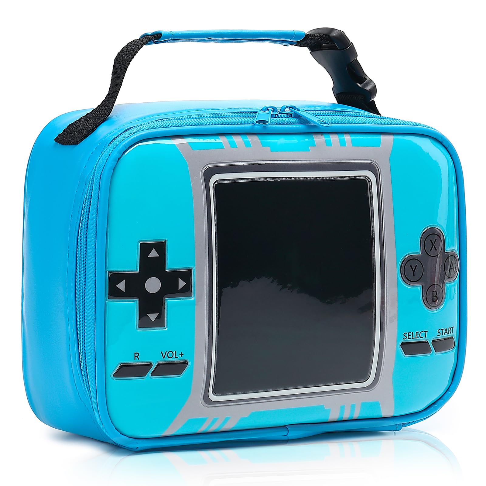 Hairao Boys Lunch Box Leather Lunch Box, Kids Lunch Bags Waterproof Thermal Insulated Cooler Bag Toy Bag for Boys Girls Kids Toddlers Teens school gift