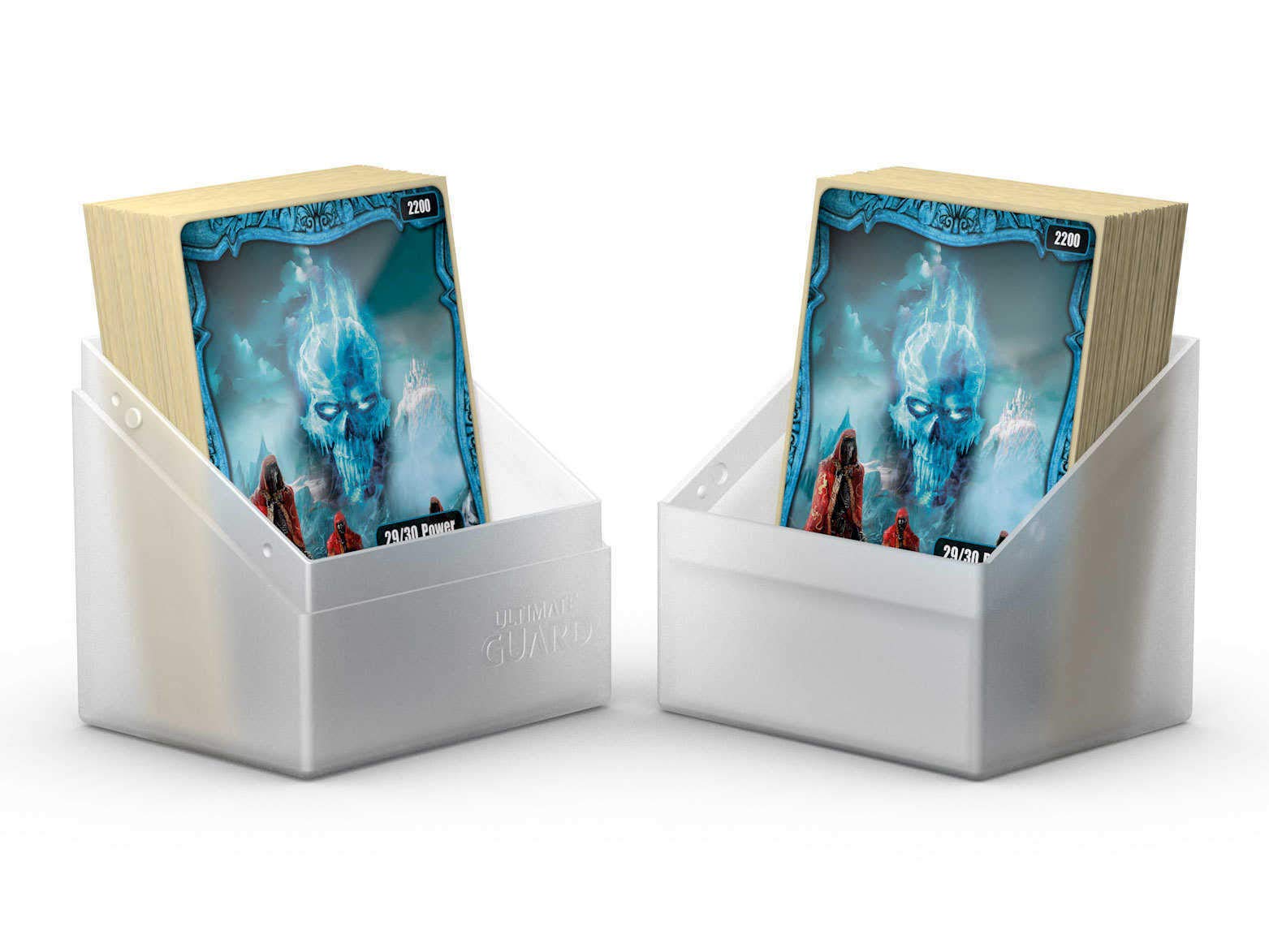 Ultimate Guard Boulder 80+, Deck Case for 80 Double-Sleeved TCG Cards, Frosted, Secure & Durable Storage for Trading Card Games, Soft-Touch Finish