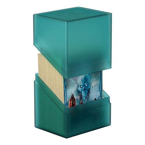 Ultimate Guard Boulder 80+, Deck Case for 80 Double-Sleeved TCG Cards, Malachit, Secure & Durable Storage for Trading Card Games, Soft-Touch Finish