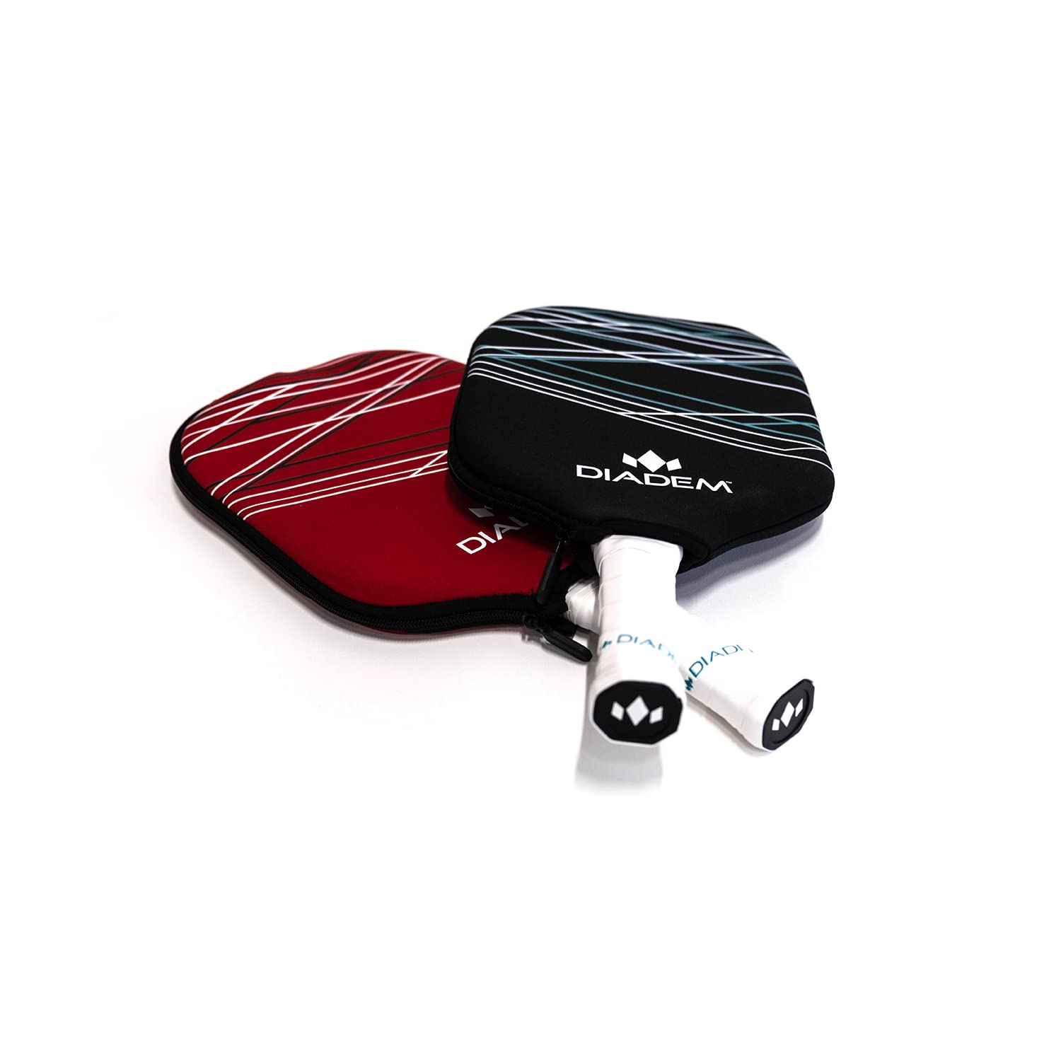 Diadem Pickleball Paddle Covers (Black/Teal Court)
