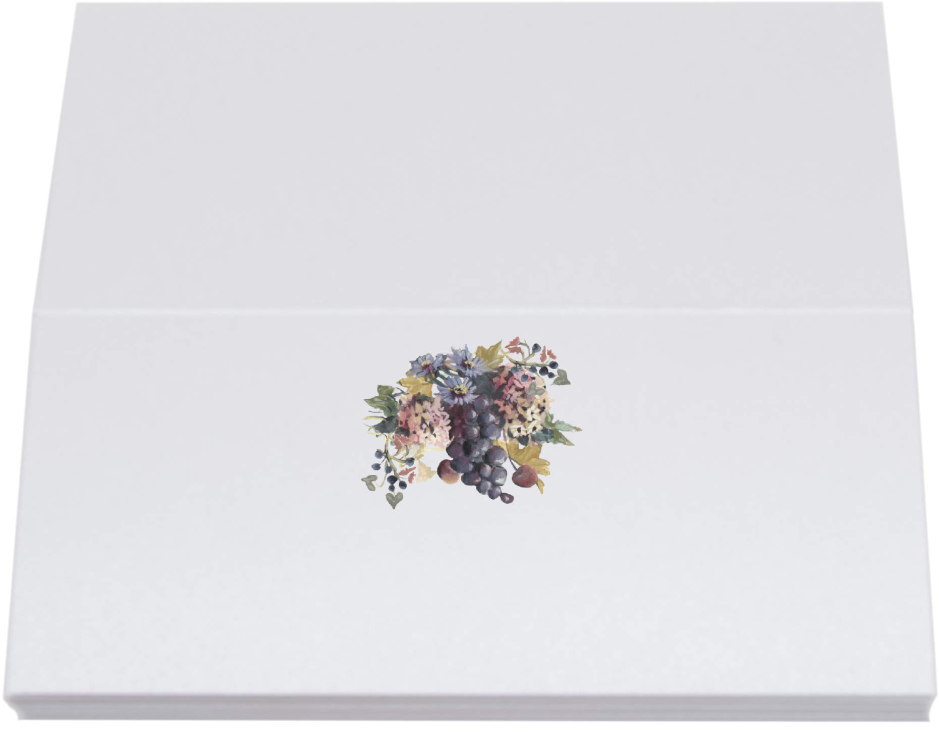 Wine Grapes and Chicory Place Cards, Set of 25, Pre-cut and Scored - Wedding, Party, Dinner, and Special Events - Made in the USA