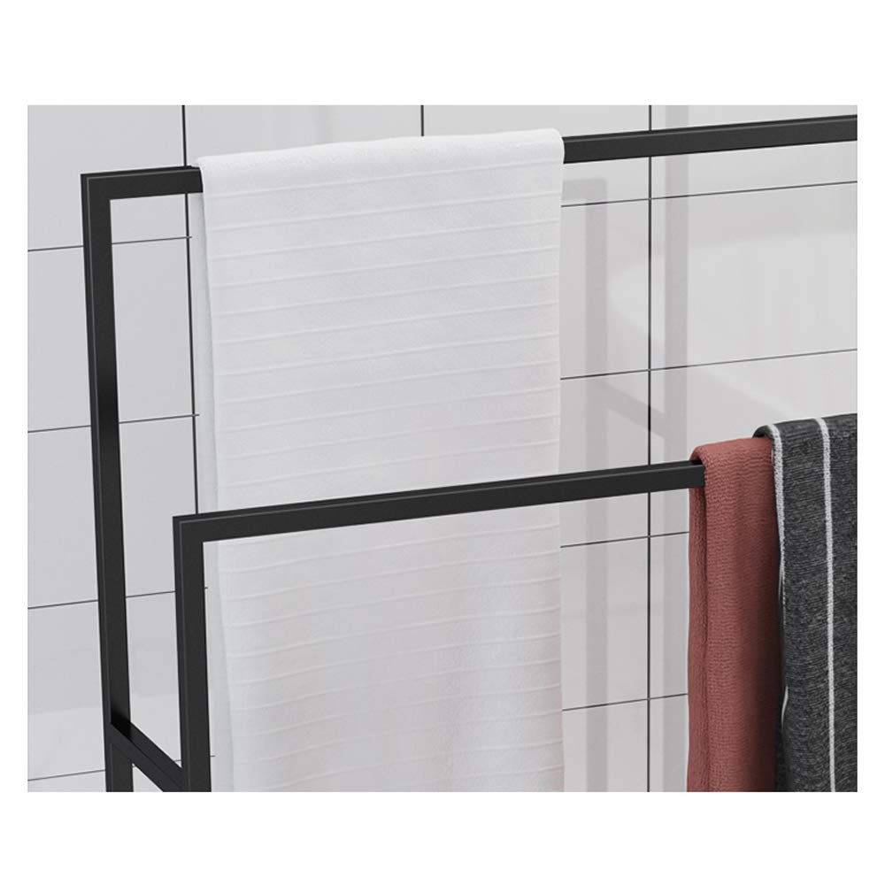 Wing Metal Free Standing Towel Rack, Large Towel Holder Stand for Bathroom, Kitchen, Washroom, Heavy Duty, Sturdy and Rust-Resistant,Gold,85×20×110cm(L×W×H)