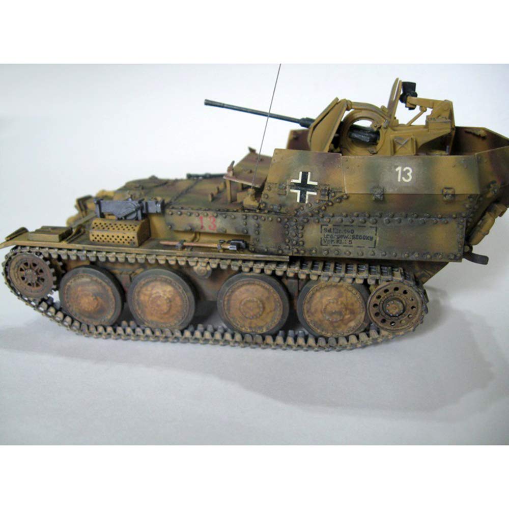Sd Kfz 140 Ausf M Flakpanzer 38(t) Gepard German Tank Model Kit 1/35 Scale - Military WW2 Tank Miniatures Plastic Model Set Army Vehicle Building Kit with Assembly Instructions in Russian Language