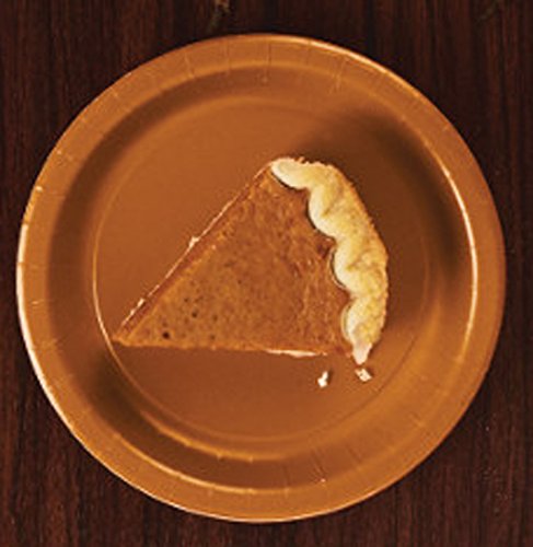 Creative Converting 240 Count Touch of Color Round Paper Dessert Plates, 7", Pumpkin Spice
