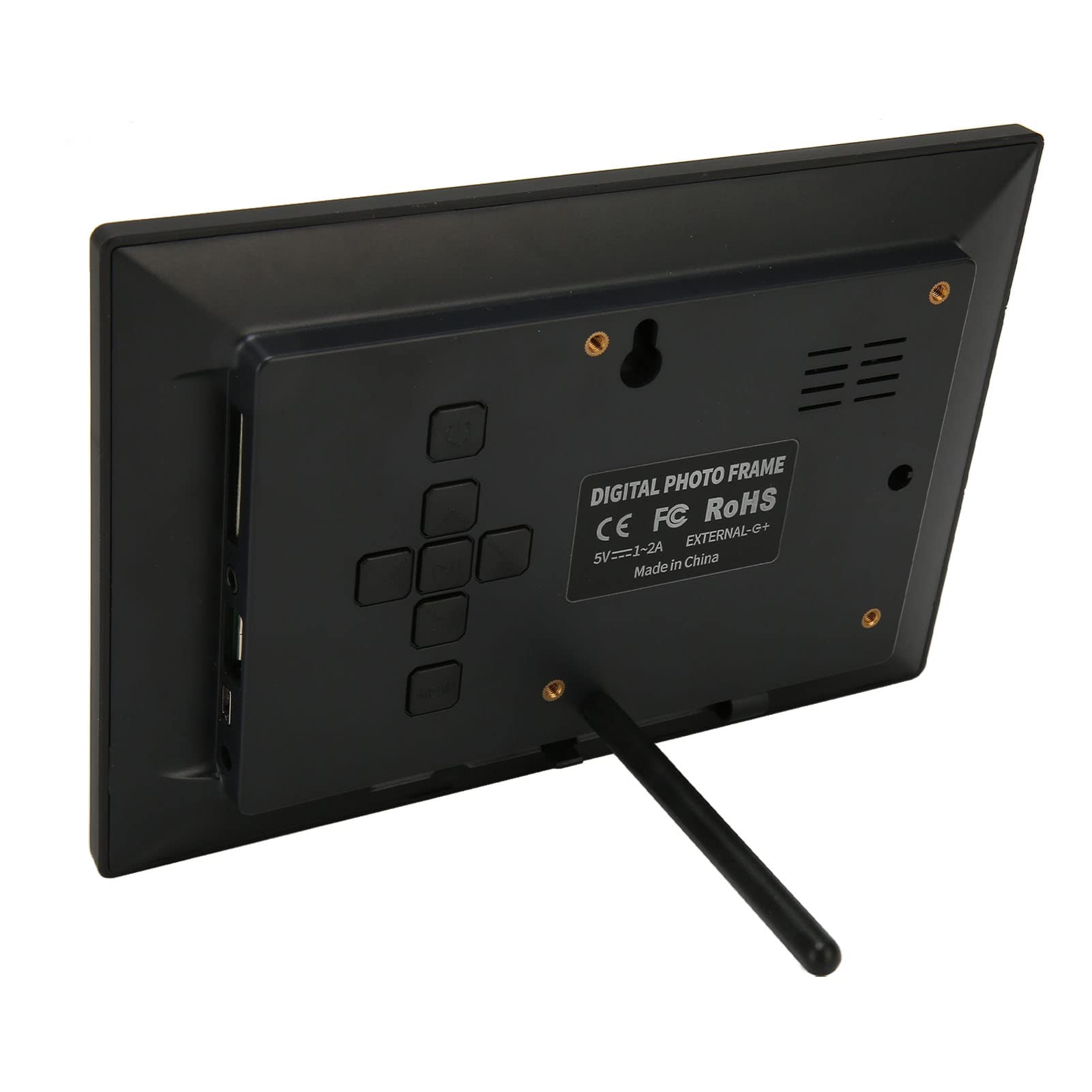 Digital Photo Frame, 7 Inch 100β240V Background Music Electronic Picture Frame Calendar Function for Advertising (US Plug)