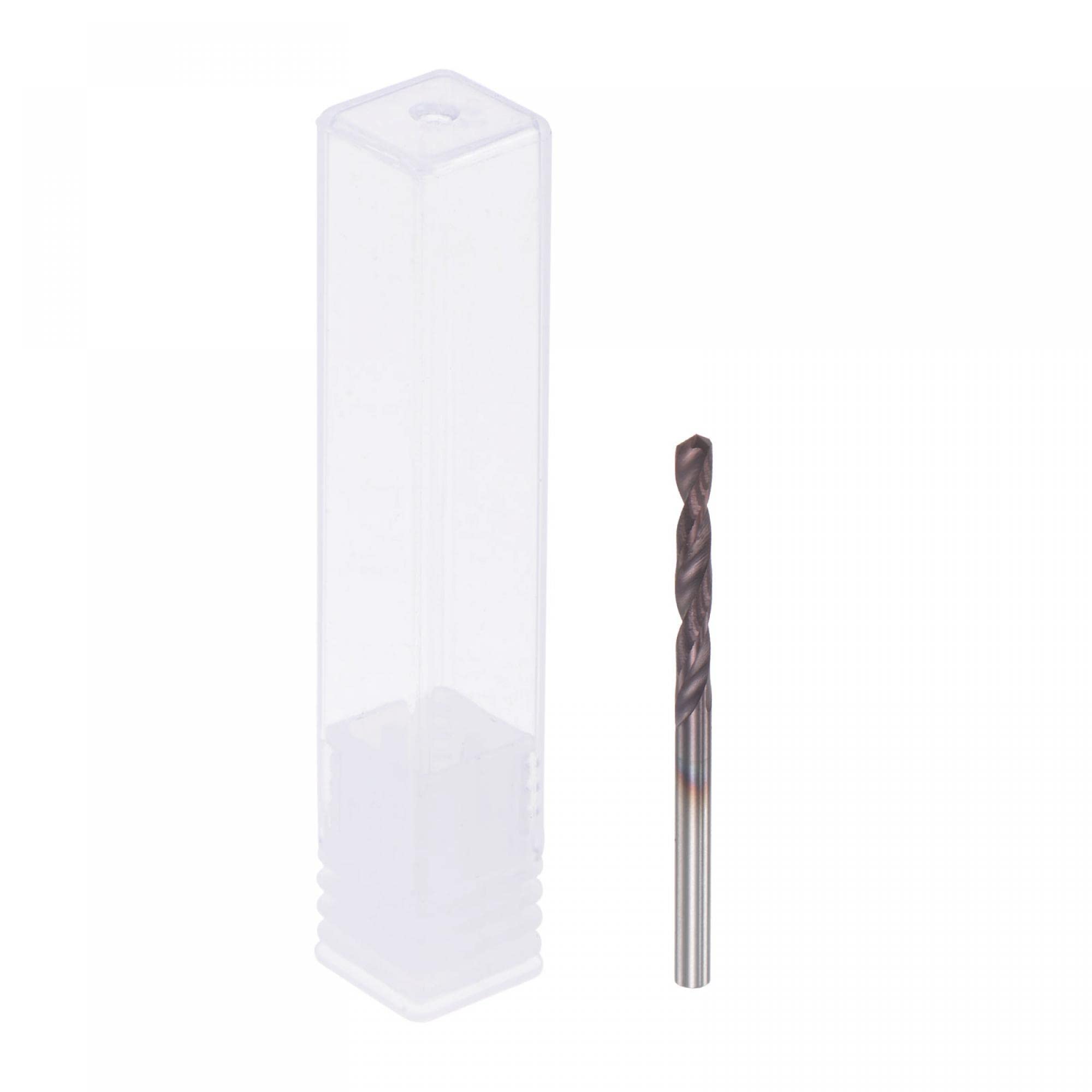 uxcell Carbide Twist Drill Bits 2.4mm, DIN K45 Tungsten Carbide AlTiSin Coated Jobber Drill Bits Straight Shank Drilling Cutter for Stainless Steel Alloy Steel