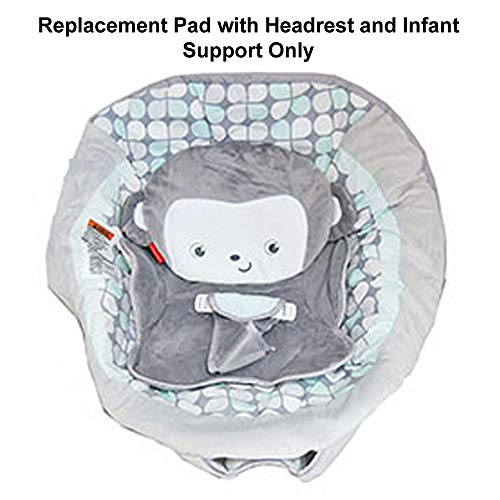 Replacement Seat Pad/Cushion/Cover for Fisher Price Sweet Surroundings Monkey Deluxe Bouncer (Model DTH01)