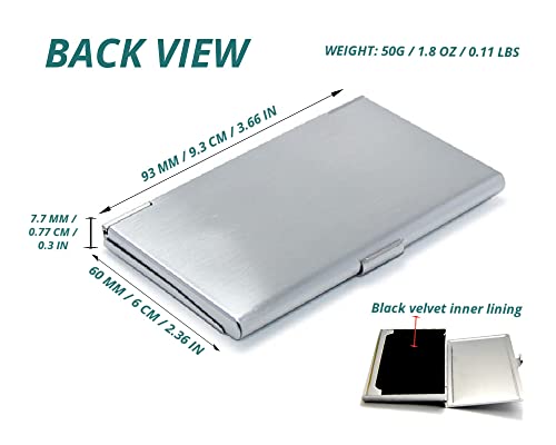 custom business card holder work friend gift, stainless steel credit card case, travel business card case (STYLE E)