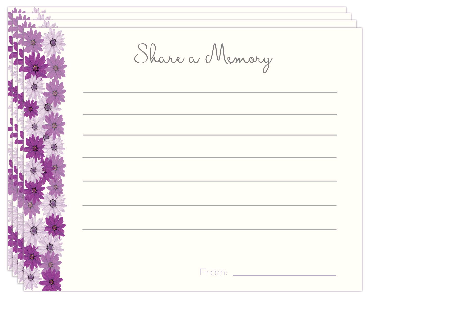 Elcer 30 Share a memory cards for Celebration of life Funeral Sympathy memorial acknowledgment or birthday