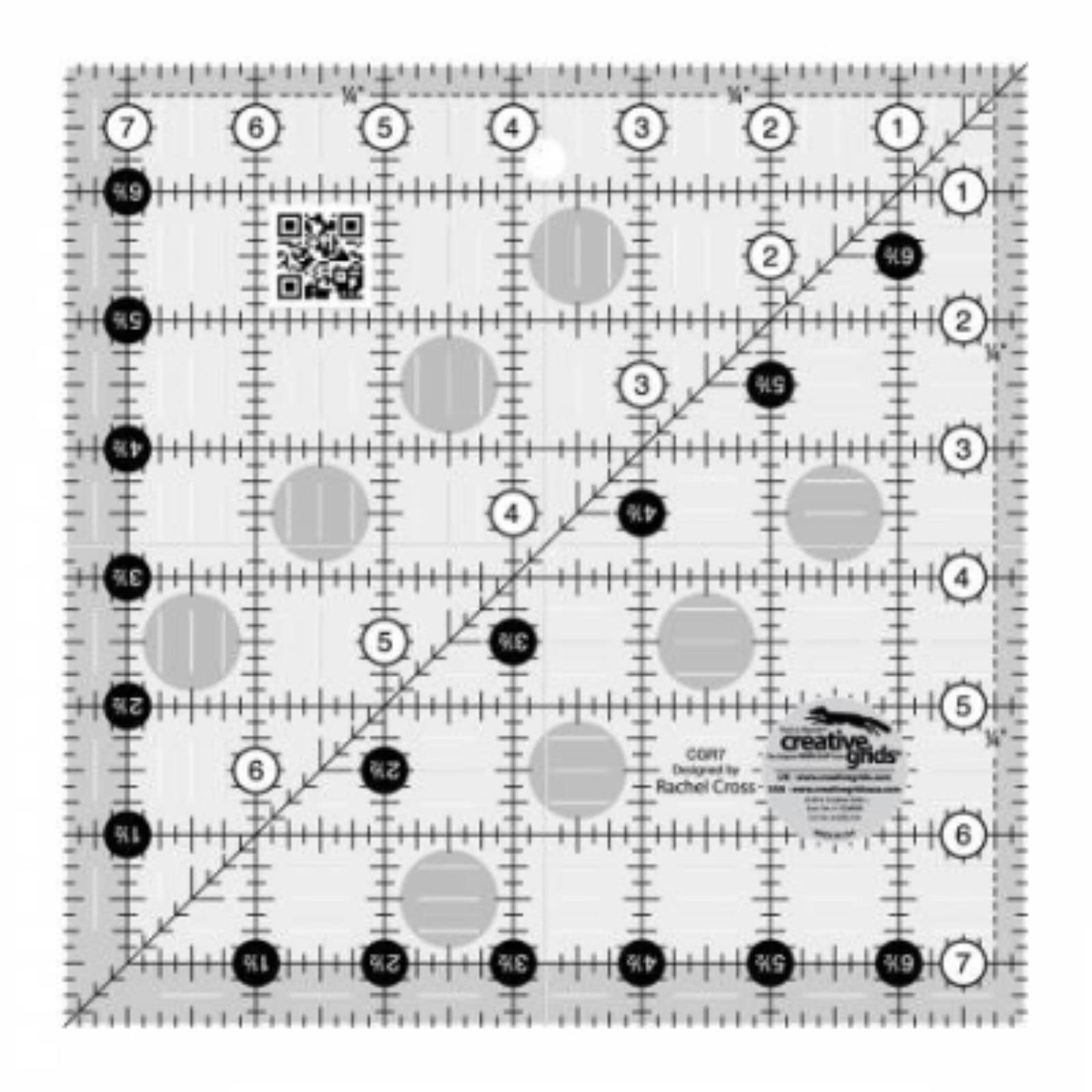 Creative Grids Quilt Ruler 7-1/2in Square CGR7