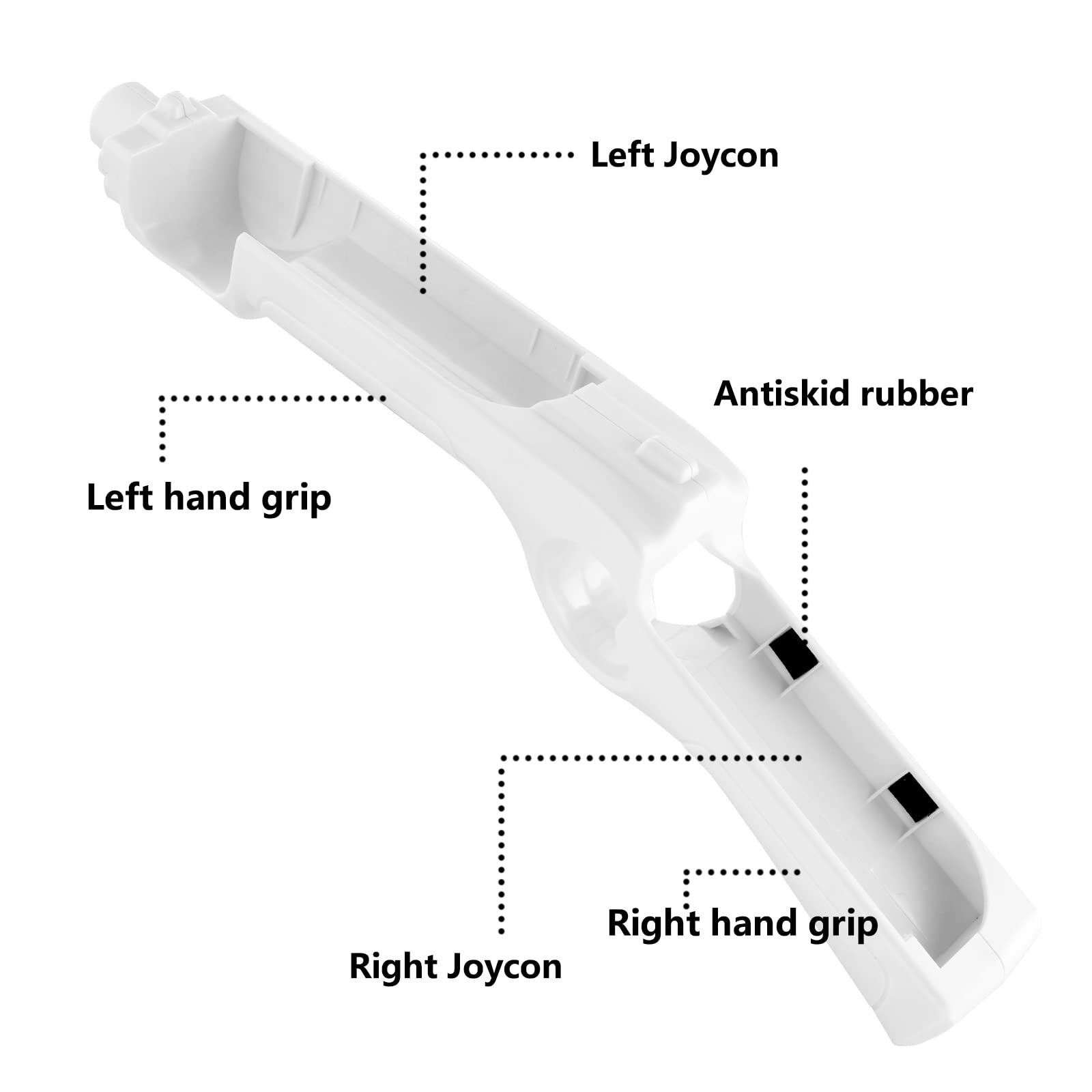 ECHZOVE Switch Controller Grip, Switch OLED Controller Hand Grip White