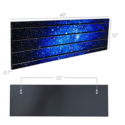 FixtureDisplaysÂŽ Horizontall Slatwall Panel with Laminated Art 40 Inches Wide x 12 Inches Tall Star Universe Galaxy 10152-40 * 12"-SL