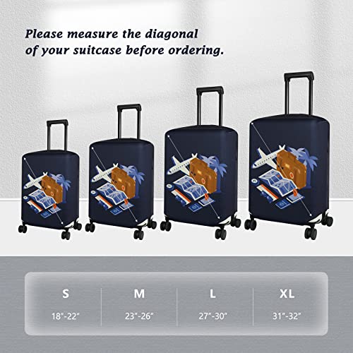 MININOVA Travel Luggage Cover Suitcase Protector Fits 27-30 Inch Luggage, Journey L, MVLC0103