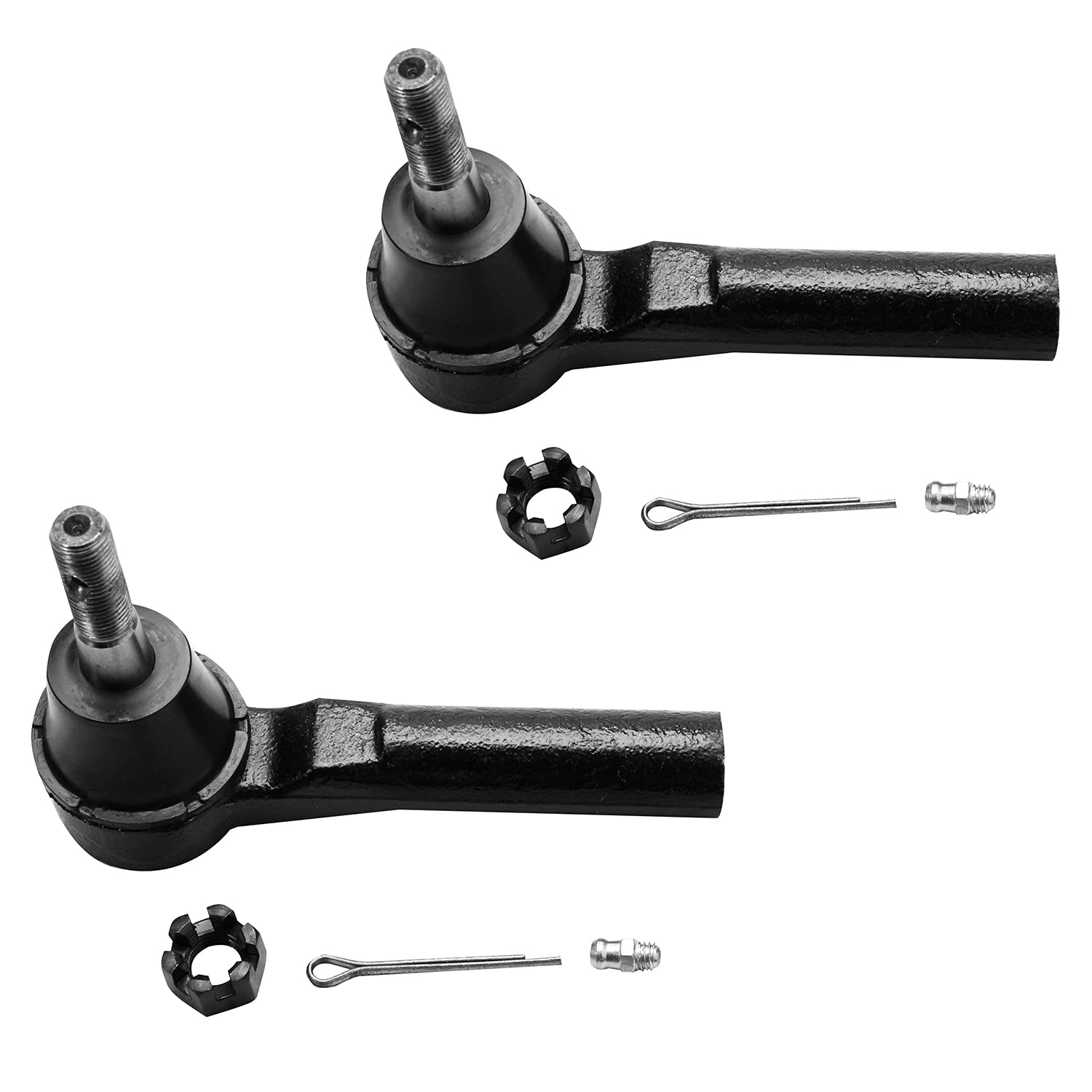 Detroit Axle - Front End 10pc Suspension Kit for 07-17 Jeep Patriot Compass, 09-12 Dodge Caliber, 2 Lower Control Arms w/Ball Joints 4 Outer Inner Tie Rods 2 Sway Bars 2 Boots Replacement