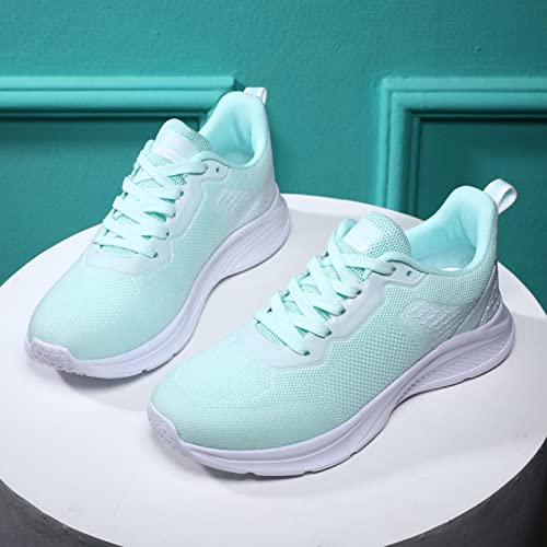 FASDNENDYS Couple Models Women's Spring and Autumn New Korean Version Breathable Lightweight Student Extra Wide Women's Shoes Green