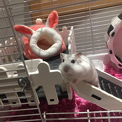 MinLia Pet Cage for Hamster Accessories Pet Bed Small Animal Cotton Pig/Rat/Hedgehog Cage Accessories(Yellow)