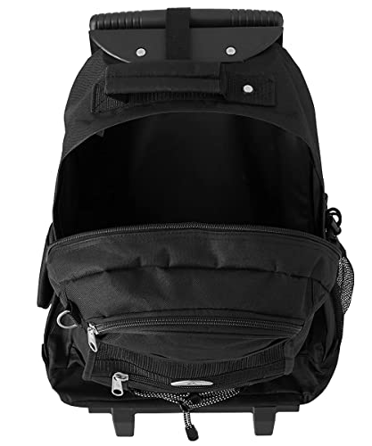 Everest Wheeled Backpack, Black, One Size