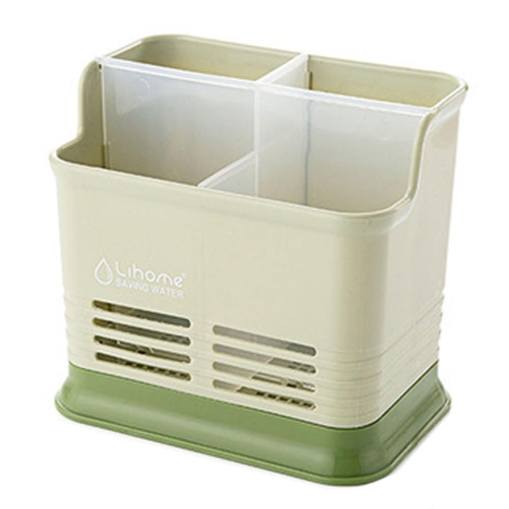 emlovosy Cutlery Organizer-Strong Construction Scratch-resistant High Durability Utensil Drawer Storage Tray for Kitchen Blue 4Grid