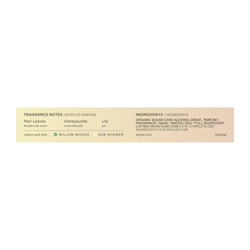 Skylar Honeysuckle Dream Eau de Parfum - Hypoallergenic & Clean Perfume for Women & Men, Vegan & Safe for Sensitive Skin - Floral Perfume with Notes of Pear, Honeysuckle & Lily - 10mL /0.33 Fl oz