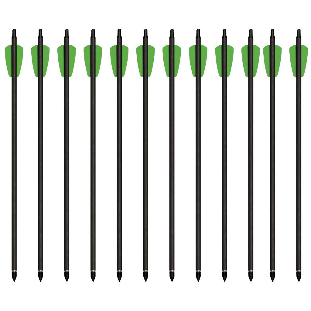 Cold Steel CS13P Cheap Shot 130, Crossbow Carbon Bolts - 12 Pack, 15-inch Length, 175- Grain