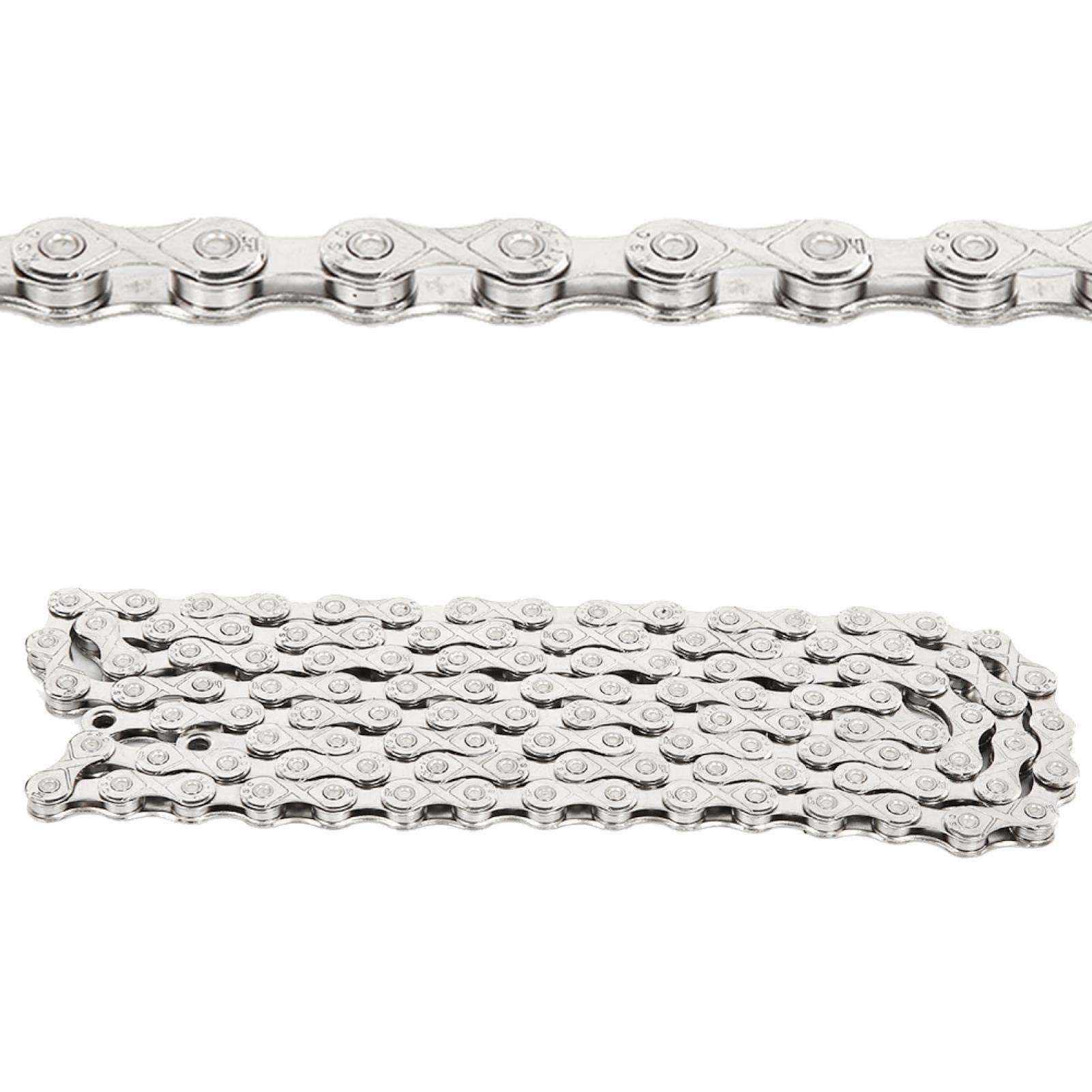 Deror Bike Chain Bicycle Chain Mountain Bike Variable Speed Electroplating Chain Bicycle Cycling Accessory(11 Speed)