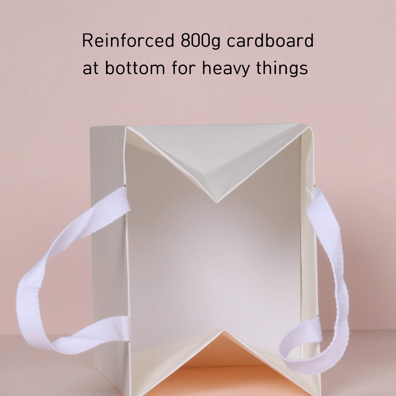 PAPERIST 6pcs 21.7x6.1x15.7" (4) Extra Large Size, White Paper Bags, Giant Jumbo Huge XL Thick Sturdy Durable Gift bags