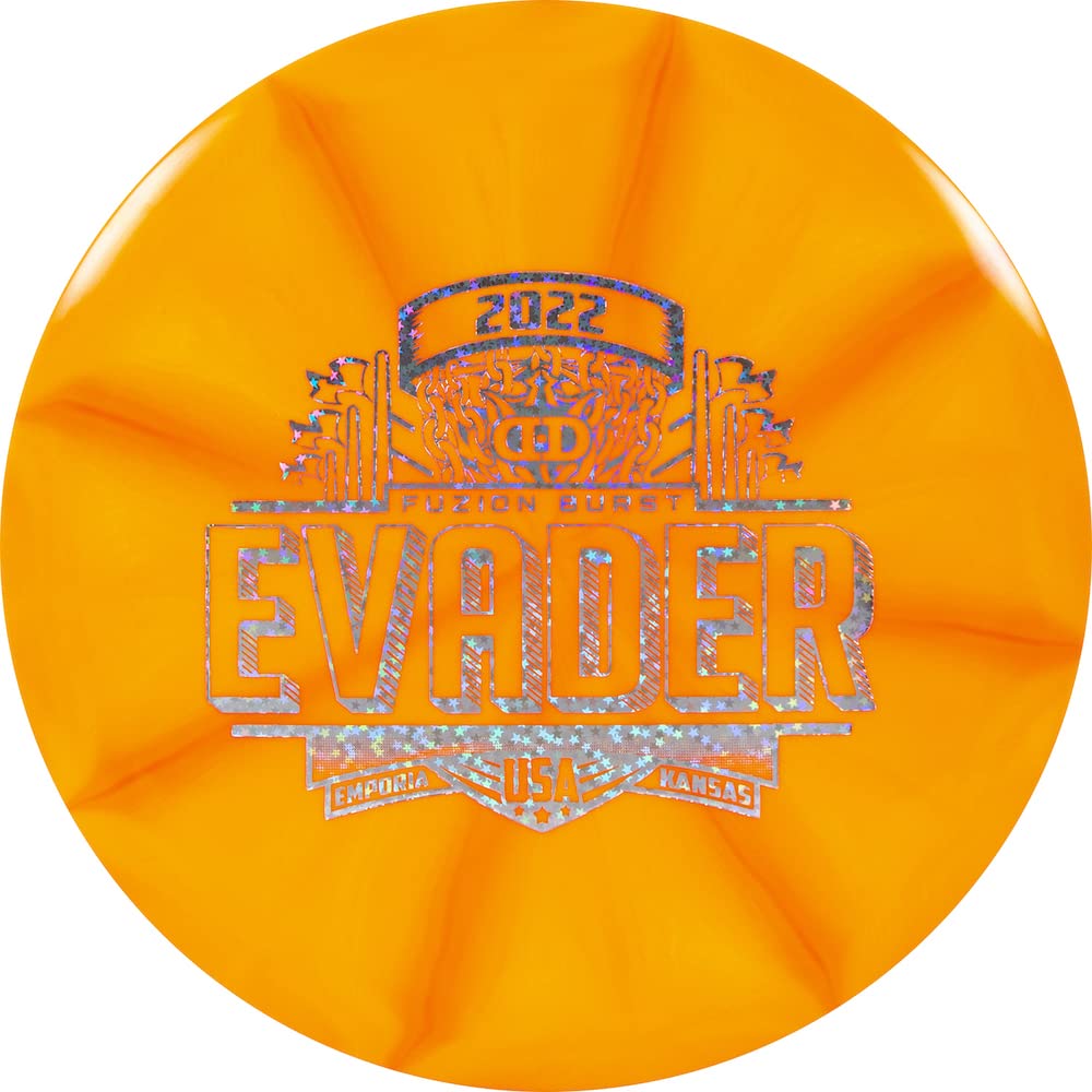Dynamic Discs Limited Edition 2022 PDGA World Championships Fuzion Burst Evader Fairway Driver Golf Disc [Colors Will Vary] - 170-172g