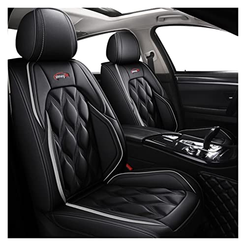 EBEBE Leather Car Seat Covers Compatible with DS All Models DS DS3 DS4 DS6 DS4S DS5 Auto Styling Car Accessories Auto Cushion (Color : Black Luxury)
