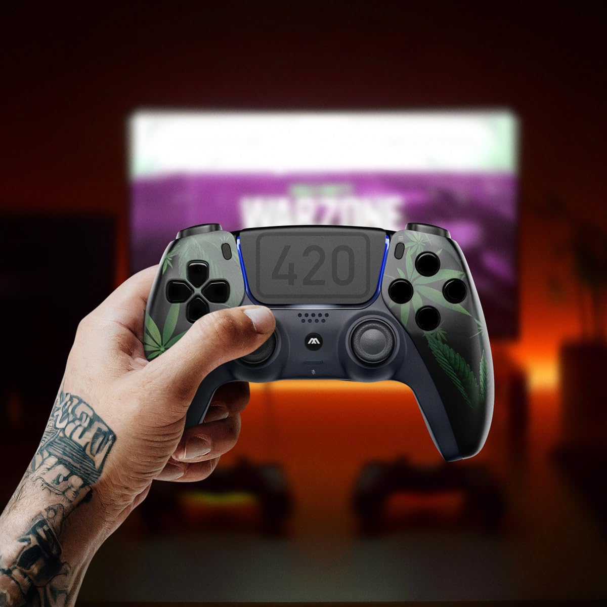 Custom Wireless Controller compatible with PS5 Exclusive Unique Design | Personalize Your Gaming Experience with Unique Design and Exceptional Performance| Compatible with Playstation 5 (Warfare)